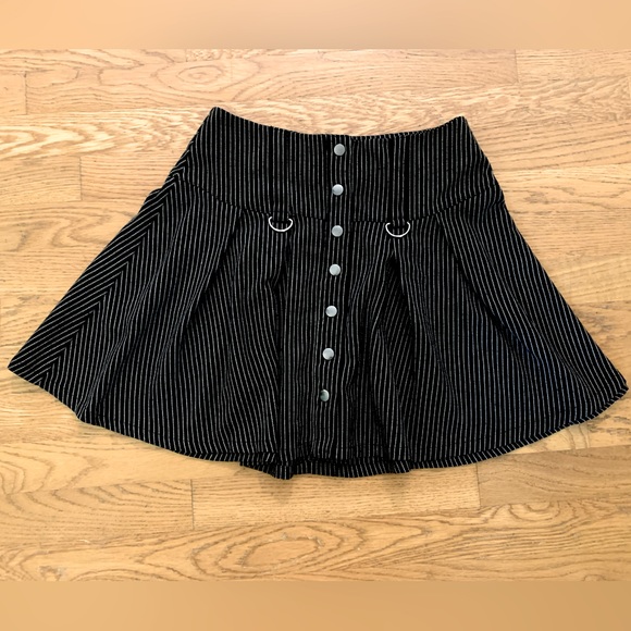 Hot Topic | Skirts | Hot Topic Pinstripe Circle Skirt | Poshmark